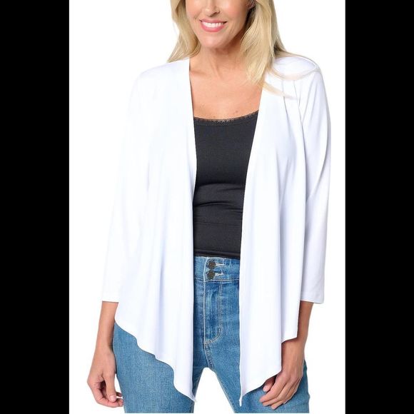 Susan Graver | Tops | Susan Graver Every Day Liquid Knit 34 Sleeve ...